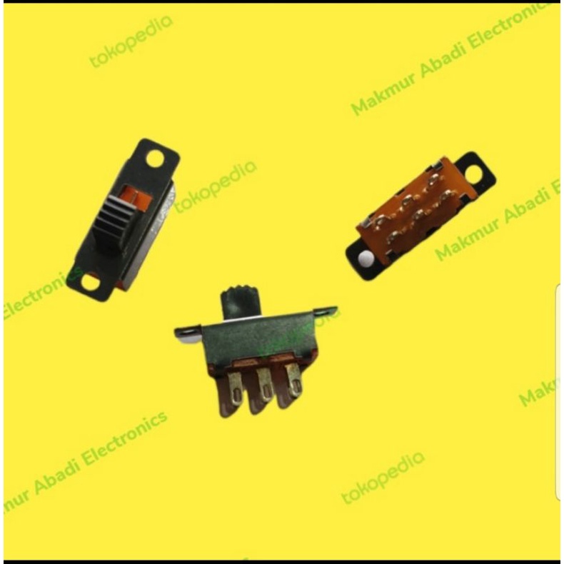 Jual Saklar Geser Slide Switch DPDT On Off Kaki 2x3 6 Pin 6P | Shopee Indonesia