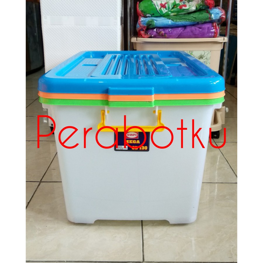 Jual Mega Container Box + Roda CB 130 Shinpo SIP116 / Kotak Penyimpanan ...