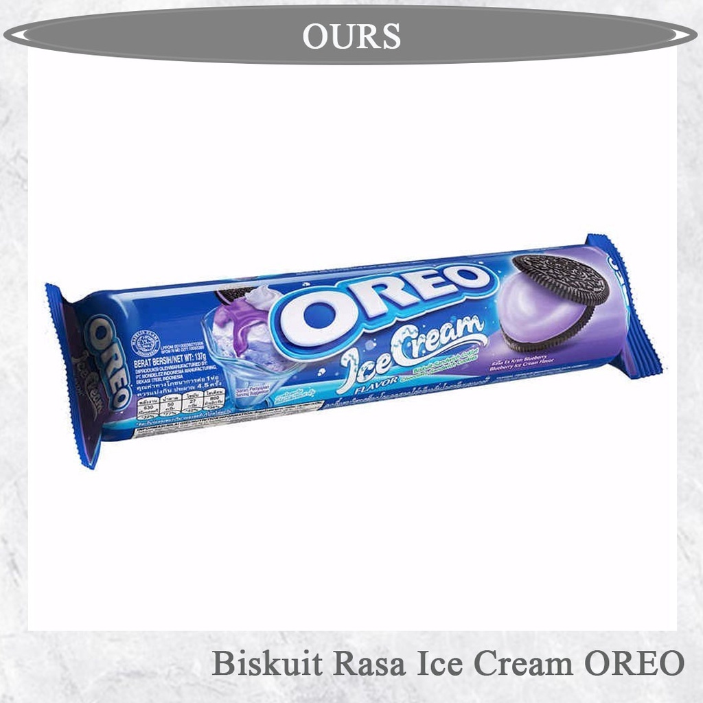 Jual OREO Ice Cream Rasa Blueberry 123,5gr | Shopee Indonesia
