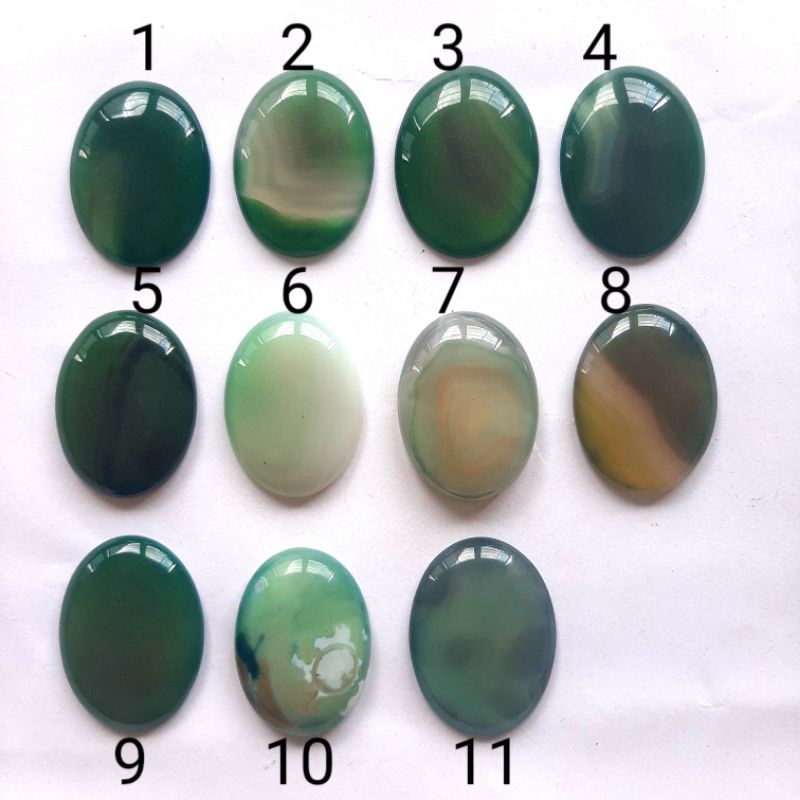 Jual batu agate oval flat back 30x40mm | Shopee Indonesia