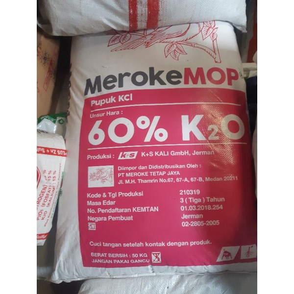 Jual Pupuk KCL Meroke MOP Pupuk KCL Meroke Repack 1kg | Shopee Indonesia