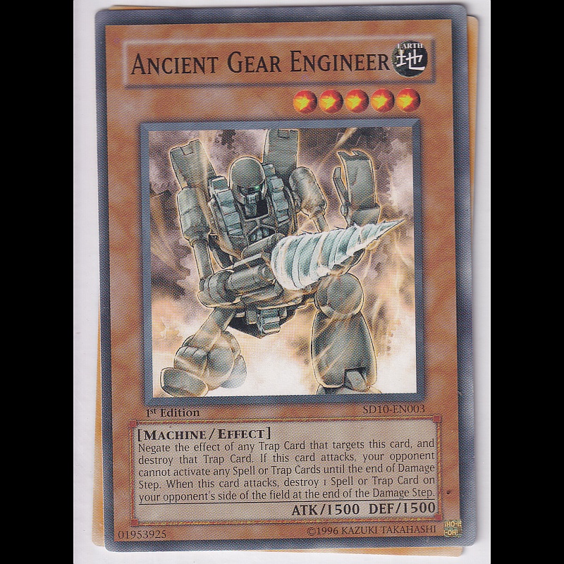 Jual Yugioh TCG - Ancient Gear Engineer - SD10-EN003 - Common 1st ...