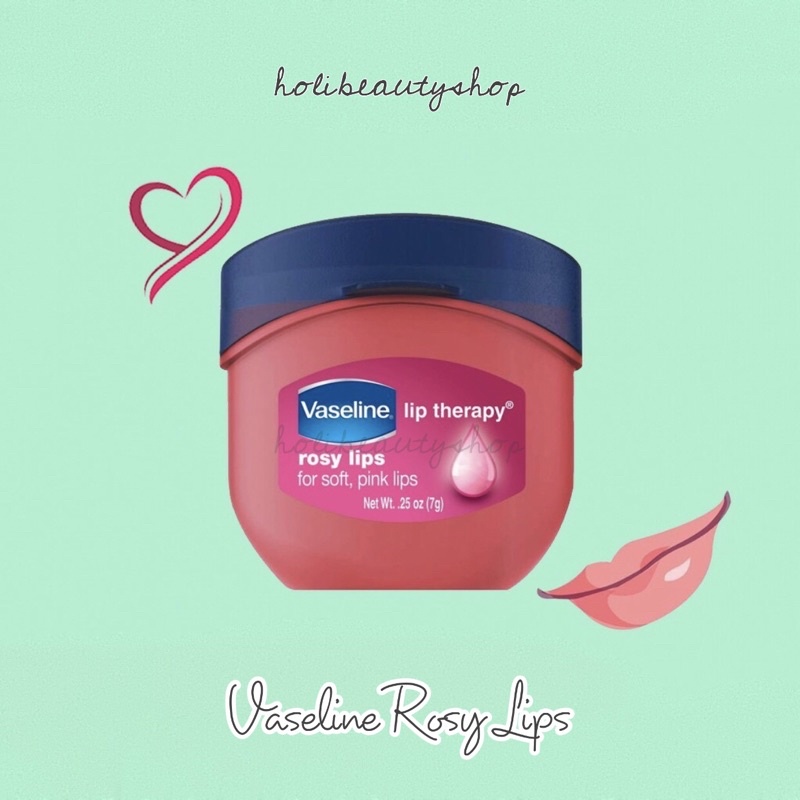 Jual Vaseline lip Therapy Lip Rosy - Vaseline Rosy Lips 7gr | Shopee ...