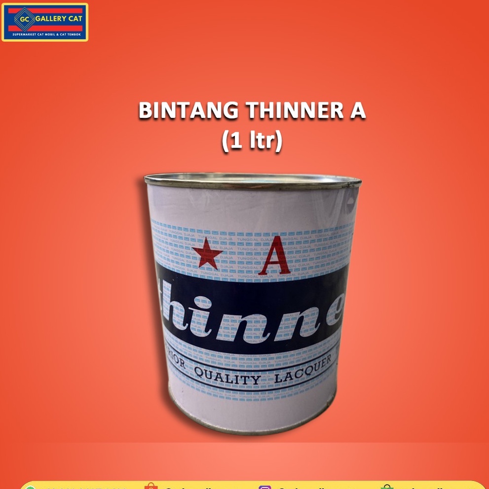 Jual TERMURAH ASLI 100%! THINNER BINTANG A BIASA 1 LITER | Shopee Indonesia