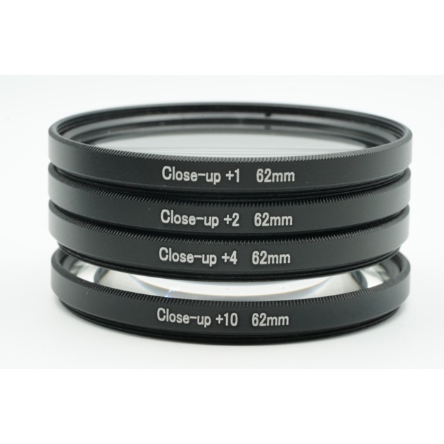 Jual Lens Filter Lensa Set 62mm Macro Close-Up Plus +1 +2 +4 +10 Close ...