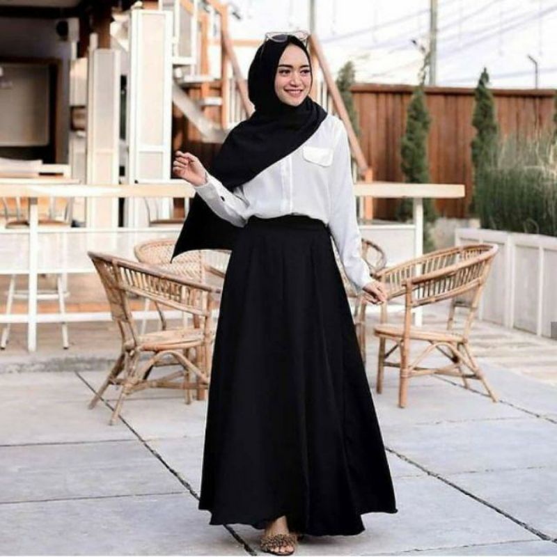 Jual ROK HIJAB PANJANG/ROK WANITA PANJANG/ROK MUSLIM | Shopee Indonesia