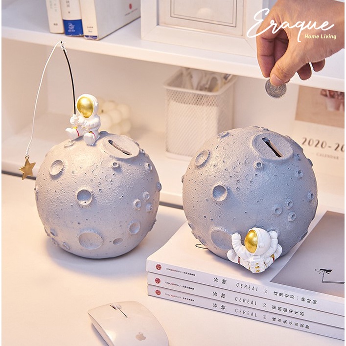 Jual Astronaut Moon Piggy Bank / Pajangan Patung Ornamen Celengan ...