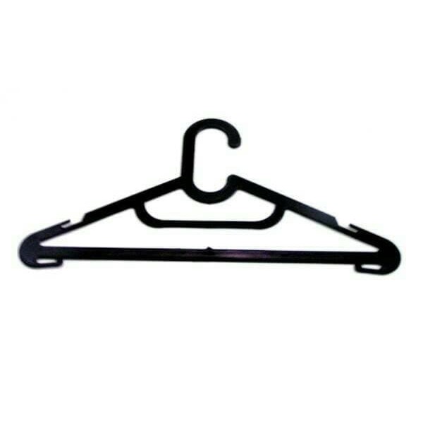 Jual Gantungan baju hitam plastik / hanger baju / satuan | Shopee Indonesia