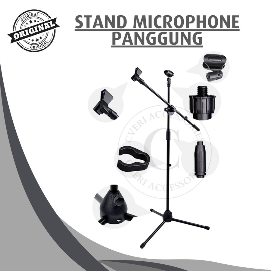 Jual Stand Microphone Panggung Stand Mic Panjang Import | Shopee Indonesia