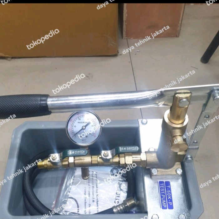 Jual Test pump manual opt 50kg alat ukur tekanan pipa air manual taiwan ...