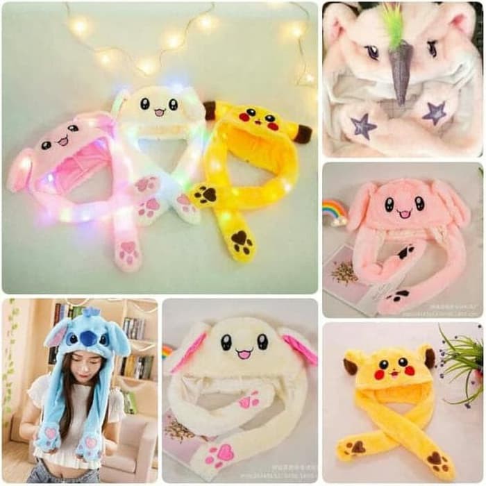 Jual Topi lampu Tik Tok - Bunny hat LED | Shopee Indonesia