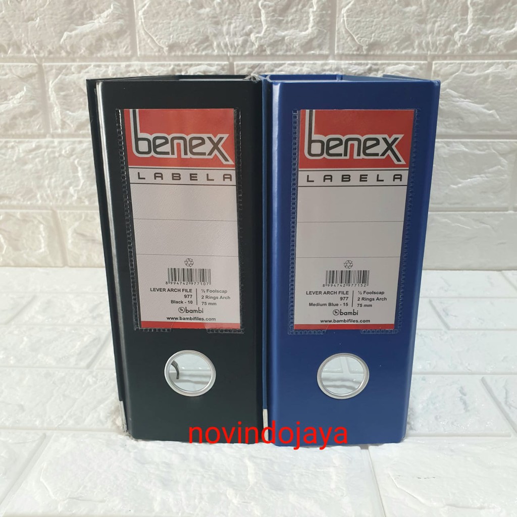 Jual Ordner 1/2 Folio 2 Rings 75mm BENEX - Ordner murah - LABELA ...