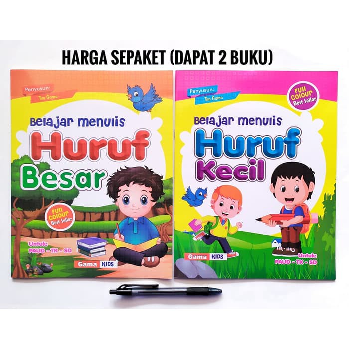 Jual UKURAN BESAR A4 - BELAJAR MENGENAL HURUF BESAR KECIL PAUD TK SD ...