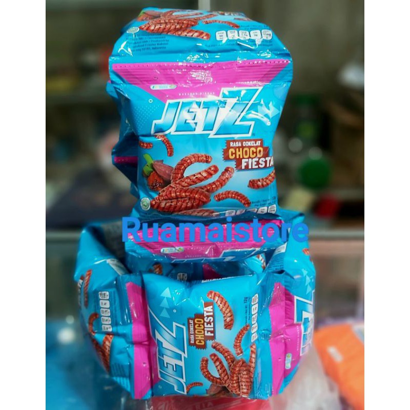 Jual (10 PCS) Jetz Choco Fiesta 12 grams grosir toko snack | Shopee ...