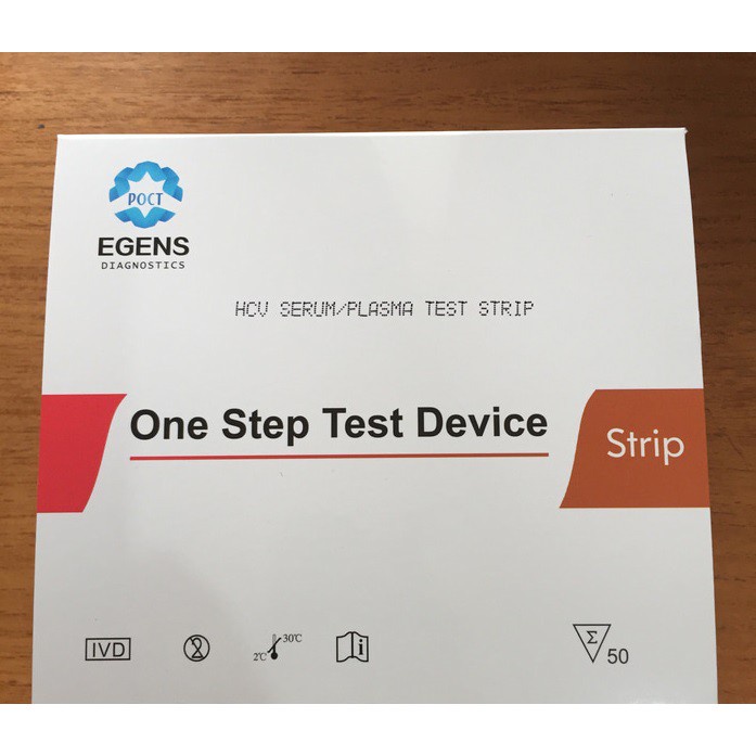 Jual Diagnostic For Antibody To Hepatitis C Virus 50 test Strip Egens ...