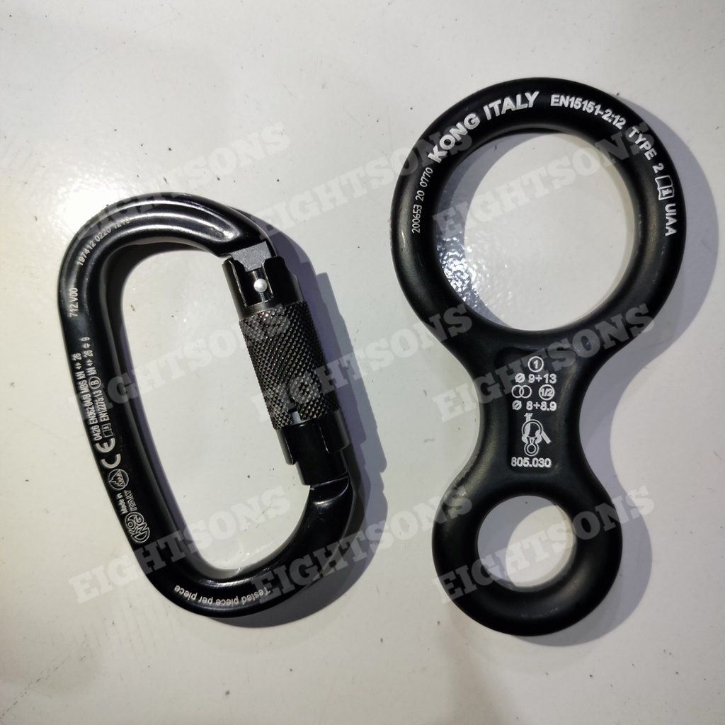 Jual Set Carabiner dan figure Kong Italy autolock oval screw alumunium ...