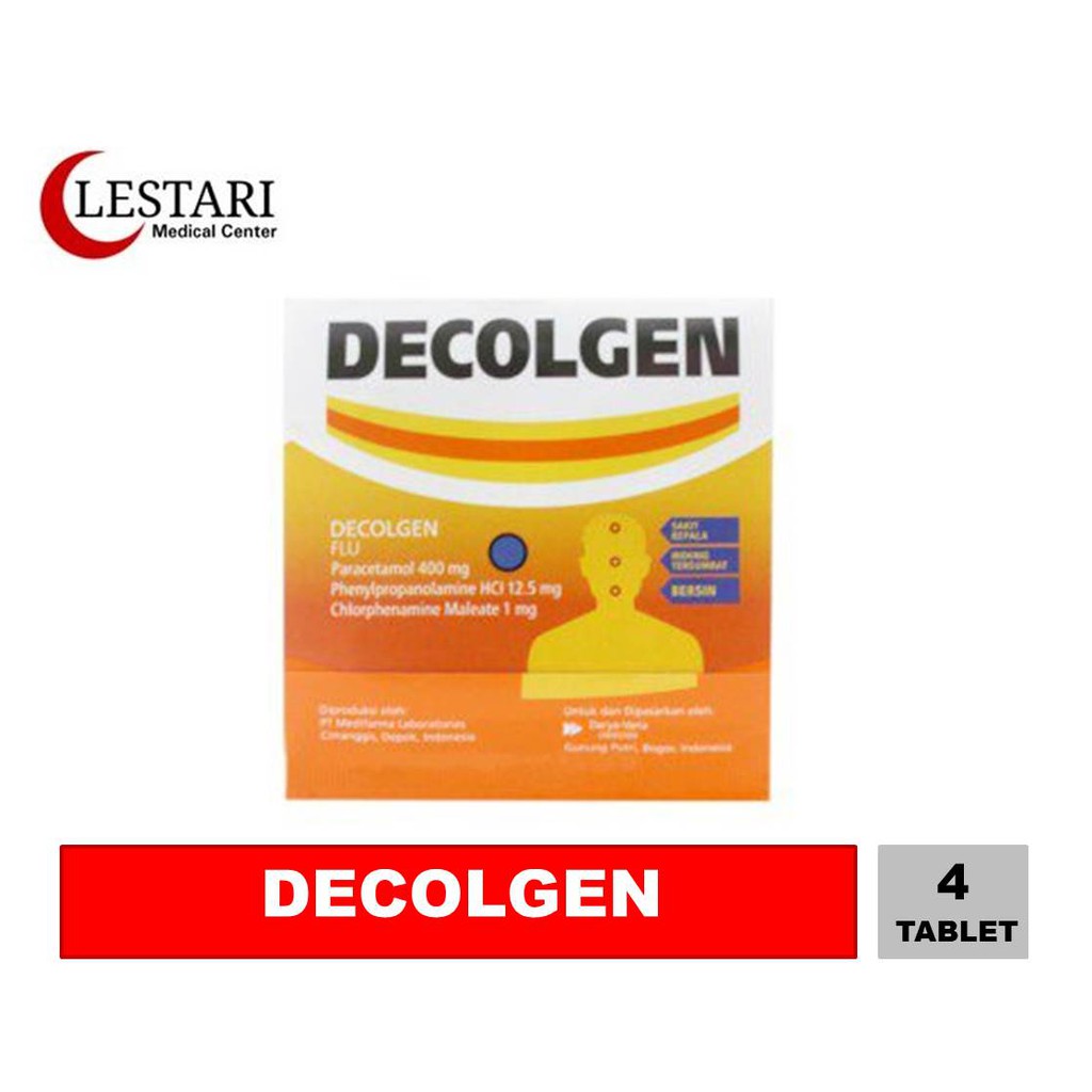 Jual Decolgen 1 Strip isi 4 Tablet / flu pilek | Shopee Indonesia