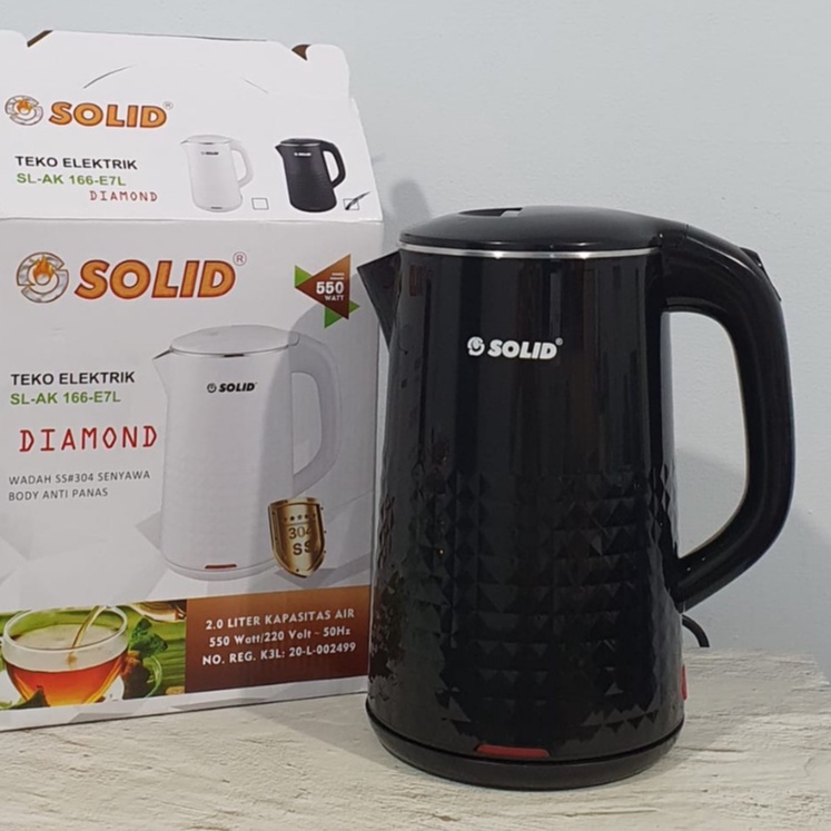 Jual Teko Listrik 2L SOLID Diamond SL-AK166 Elegan | Shopee Indonesia