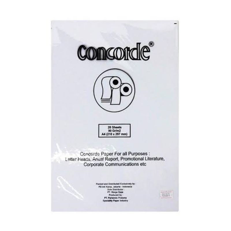 Jual Kertas Concorde A4 90 gsm dan 220 gsm | Shopee Indonesia