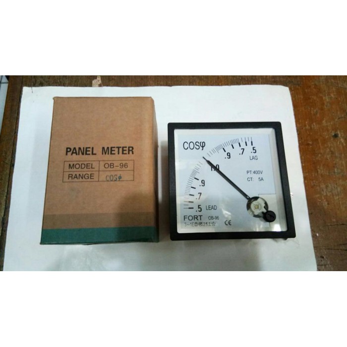Jual Power Factor / Cos Phi Meter Analog Jarum 400V Uk 96x96 FORT ...