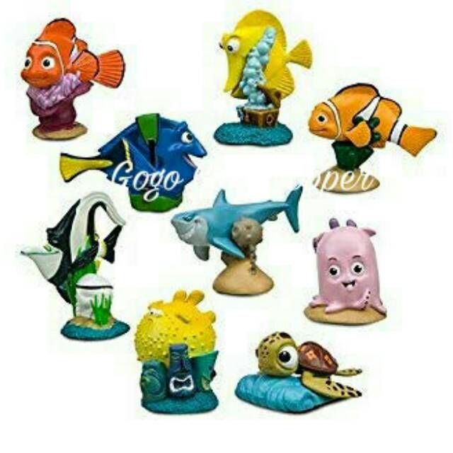 Jual Figure Nemo & Friend Set 9 - Hiasan Kue Nemo Set 9 | Shopee Indonesia