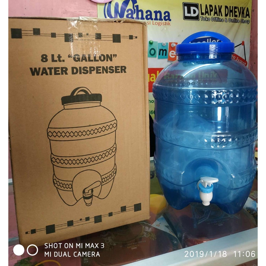 Jual Galon Air Keran/Dispenser Air Galon 5,5 Liter dan 10 Liter ...