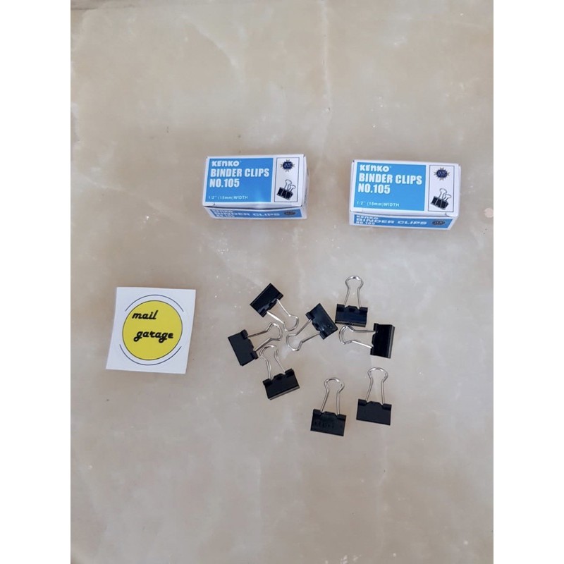 Jual Klip penjepit jepit kertas Kenko Paper Binder clips clip No 105 ...