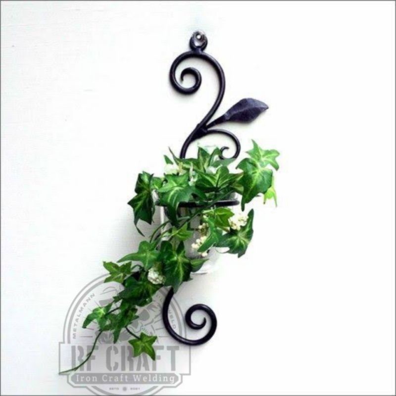 Jual Standing Wall Tempat Pot Dinding Variasi Daun | Shopee Indonesia