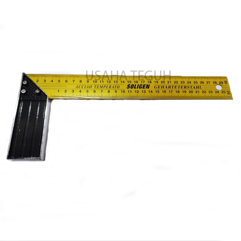 Jual Siku Meter / Penggaris Siku Tukang 30cm Heavy Duty Soligen ...