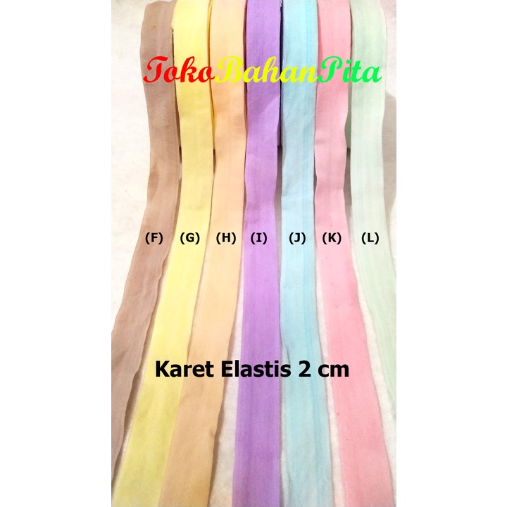 Jual (1 METER) KARET ELASTIS 2 cm | BAHAN BANDANA BABY | TALI MASKER ...