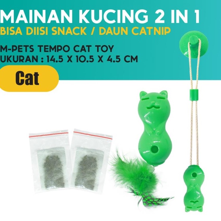 Jual Mainan Kucing Multifungsi 2in1 - Cat Toys Interaktif dengan Bulu ...