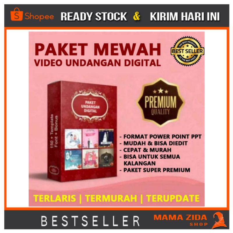 Jual Ratusan Template Video undangan Pernikahan Digital - Cukup Edit ...