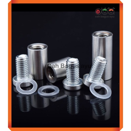 Jual Pen Baut Kaca Akrilik Sign Board Acrylic Poster Frame Stainless ...