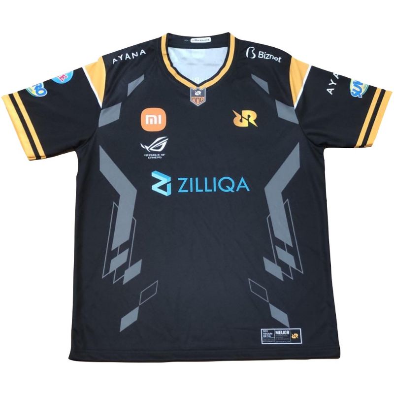 Jual baju JERSEY KAOS GAMING RRQ 2022 HITAM BLACK PUTIH FREE NICKNAME ...
