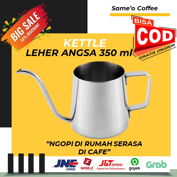 Jual KETTLE LEHER ANGSA 350 ml - KETTLE GOOSNECK FOR POUR OVER | Shopee ...