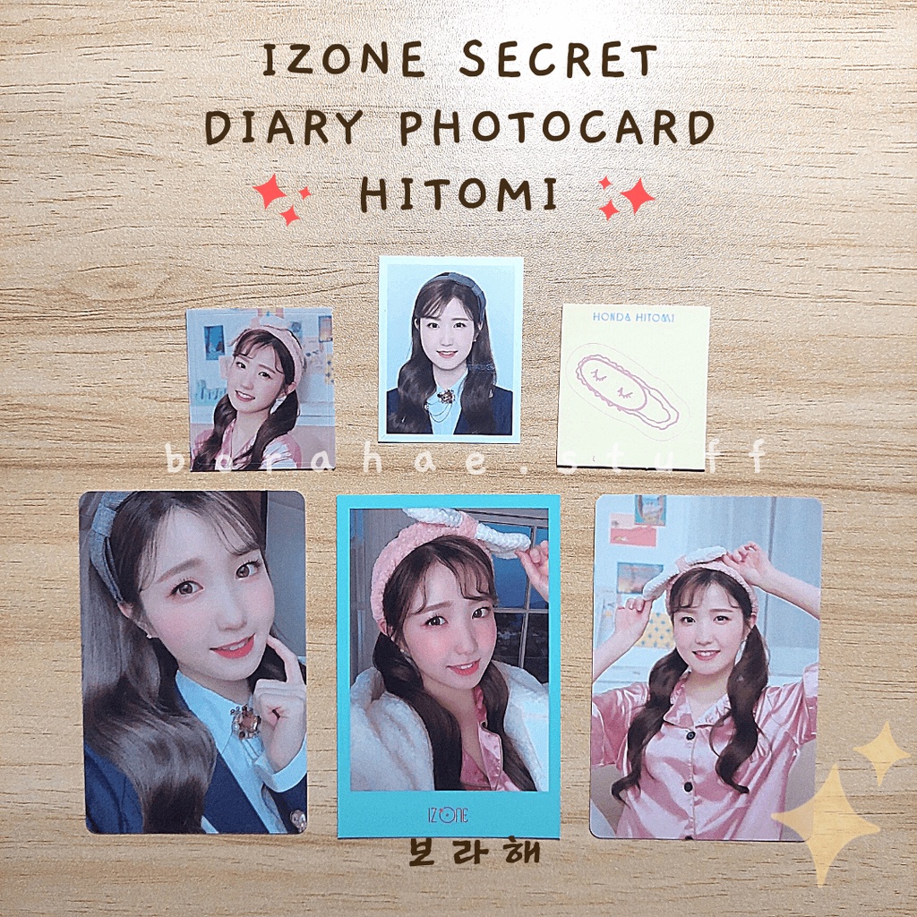 Jual IZONE SECRET DIARY PHOTOCARD PC SHARING SET MEMBER IZONE EUNBI CHAEWON YURI HITOMI YUJIN ...