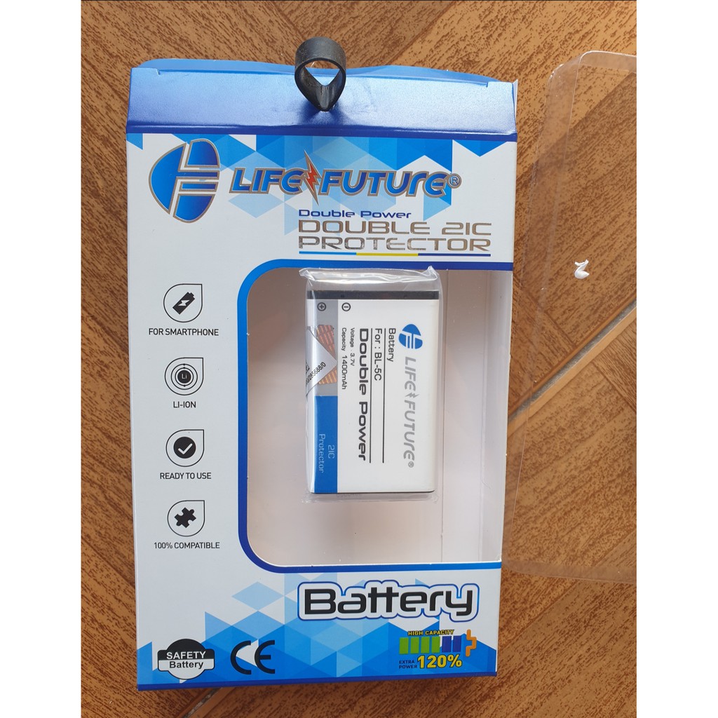 Jual Battery LF Life Future Double Power Double IC Nokia BL-5C 1400mah | Shopee Indonesia