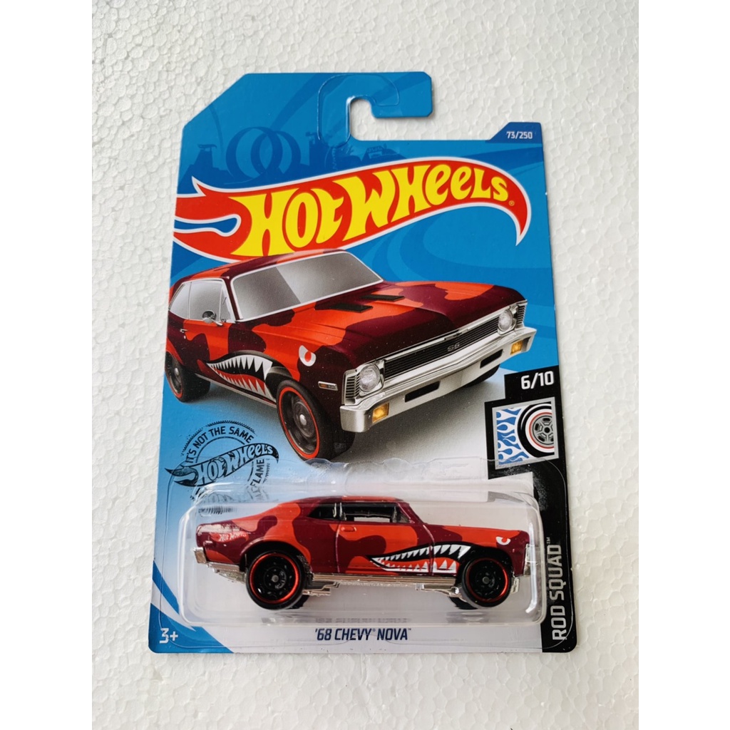 Jual HOT WHEELS HOTWHEELS 68 CHEVY NOVA MERAH ROD SQUAD BAPE THE ...