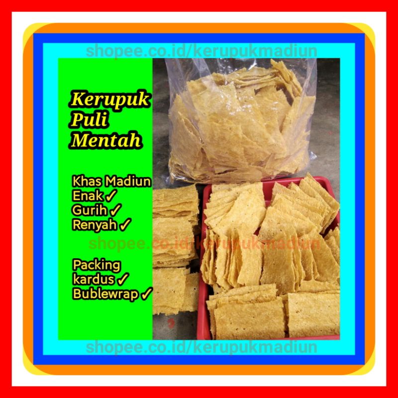 Jual kerupuk puli khas Madiun 1kg mentah | Shopee Indonesia