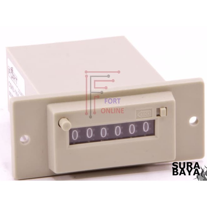 Jual Counter Analog 4 Digit atau 6 Digit Konter csk-ykw MERK FORT ...