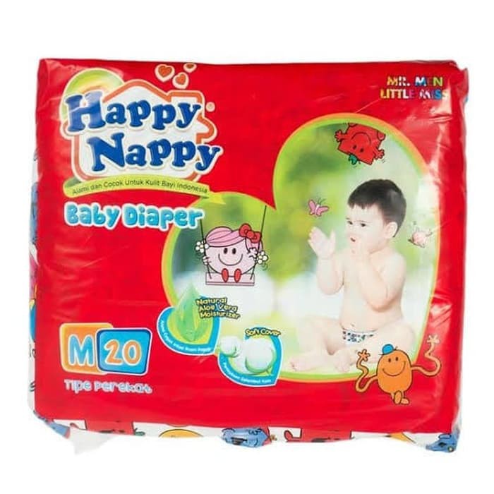 Jual POPOK BAYI HAPPY NAPPY DIAPERS M-20 | Shopee Indonesia