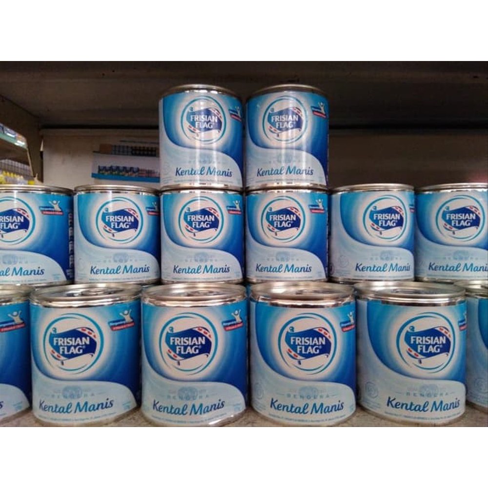 Jual SUSU BENDERA FRISIAN FLAG PUTIH KALENG 375GR | Shopee Indonesia