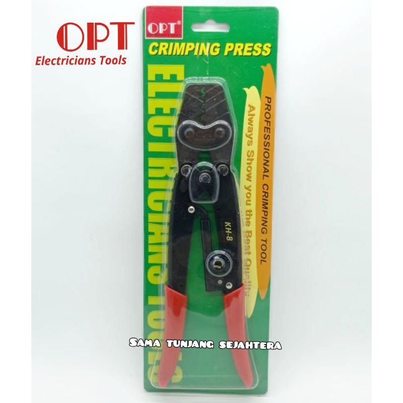 Jual OPT TANG CRIMPING SKUN KH-8 / CRIMPING PRESS OPT KH-8 | Shopee ...