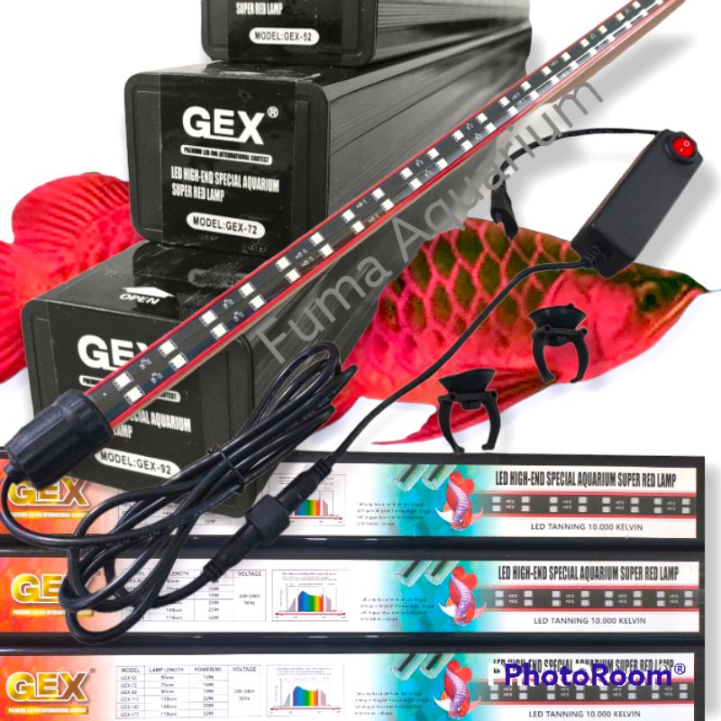 Jual Lampu Tanning View Red Arwana GEX-52 GEX -72 GEX-92 Special Super Red 10.000 kelvin Led ...