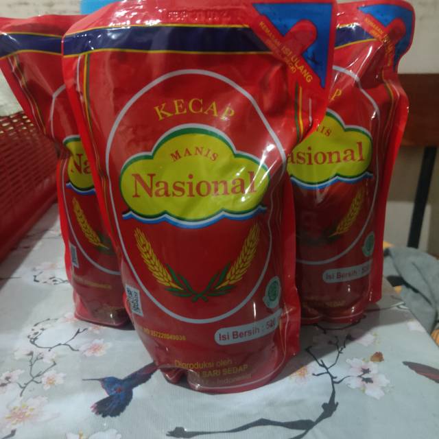 Jual Kecap Manis Nasional Kemasan Pouch Refill 520ml | Shopee Indonesia