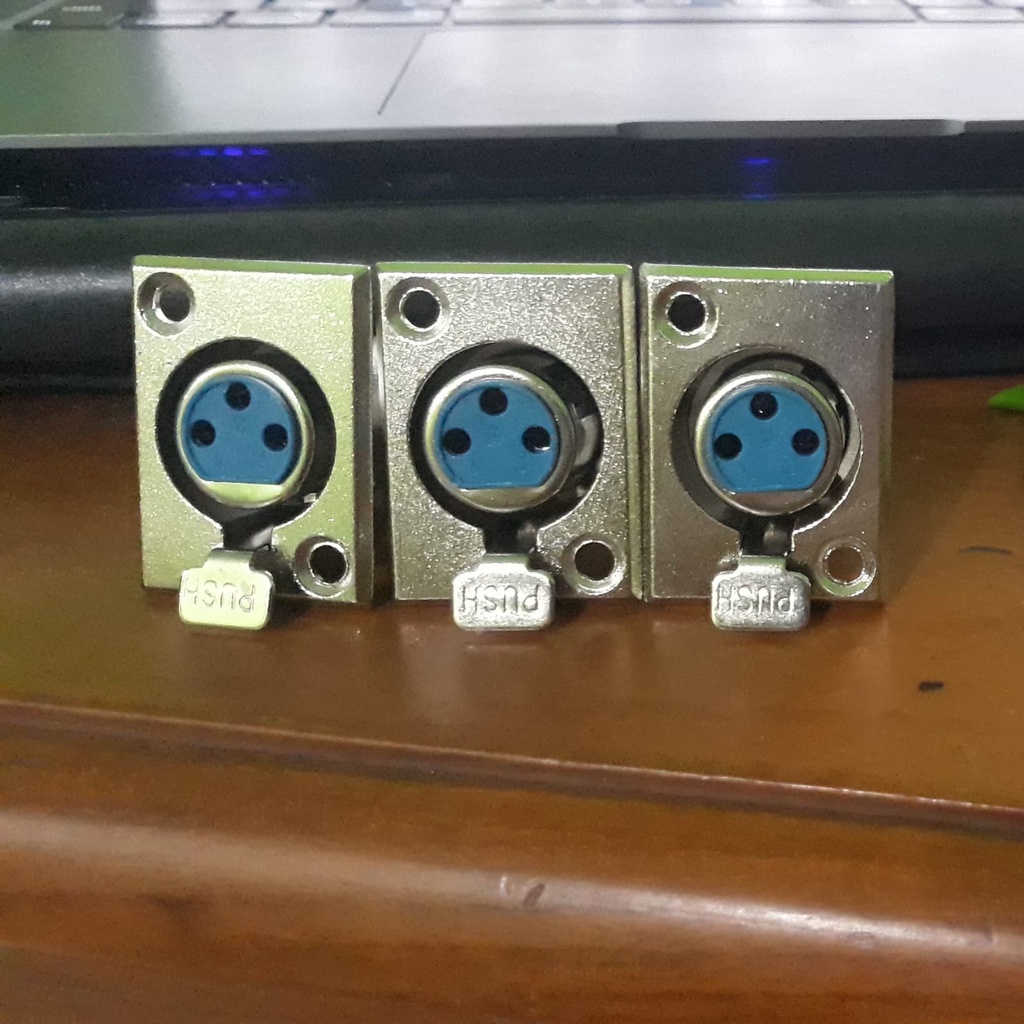 Jual Soket Canon XLR - Female Body Besi Socket XLR Female Cewek Besi ...