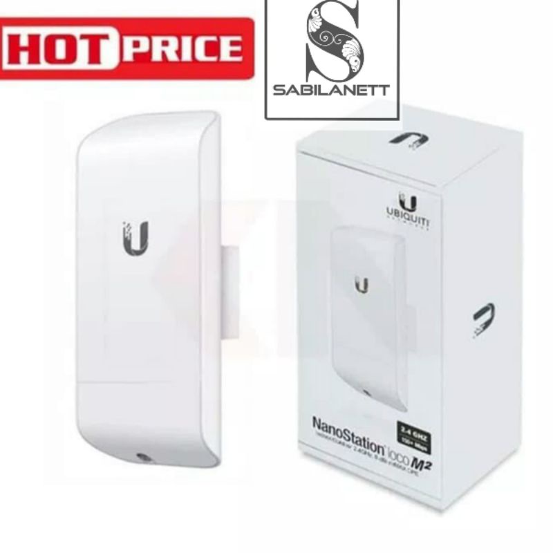 Jual Ubiquity UBNT NanoStation Loco M2 2.4GHz 8dBi 150Mbps airMAX CPE ...