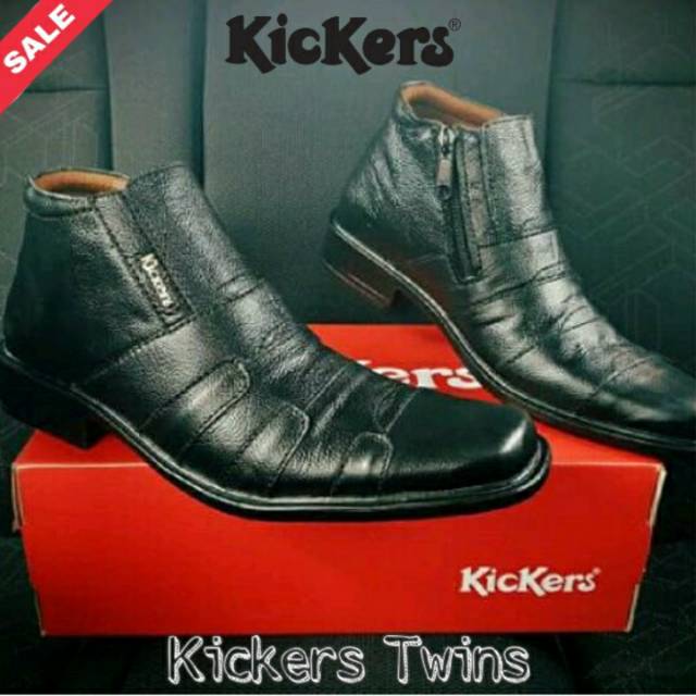 Jual Sepatu Kickers Pantofel Sepatu Kulit Kerja Formal Pria | Shopee ...
