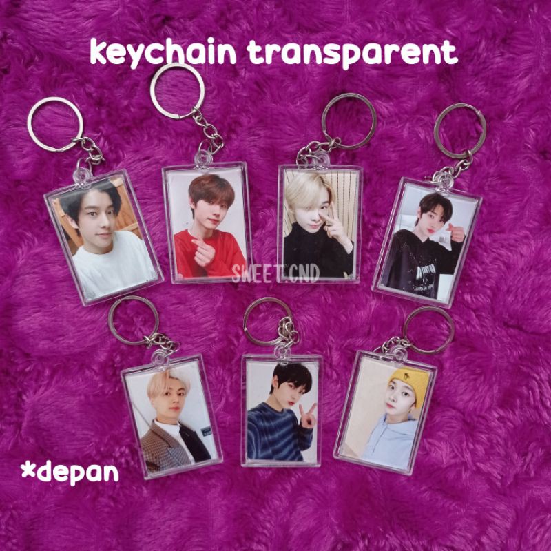 Jual KEYCHAIN TRANSPARENT ENHYPEN || BACA DESKRIPSI | Shopee Indonesia
