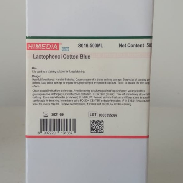 Jual Lactophenol Cotton Blue 500ml | Shopee Indonesia